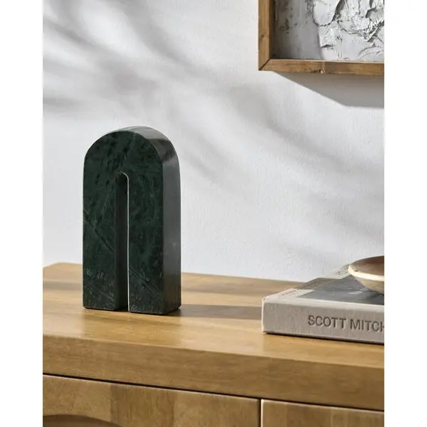 SURYA Calenzana Decorative Sculpture - Green