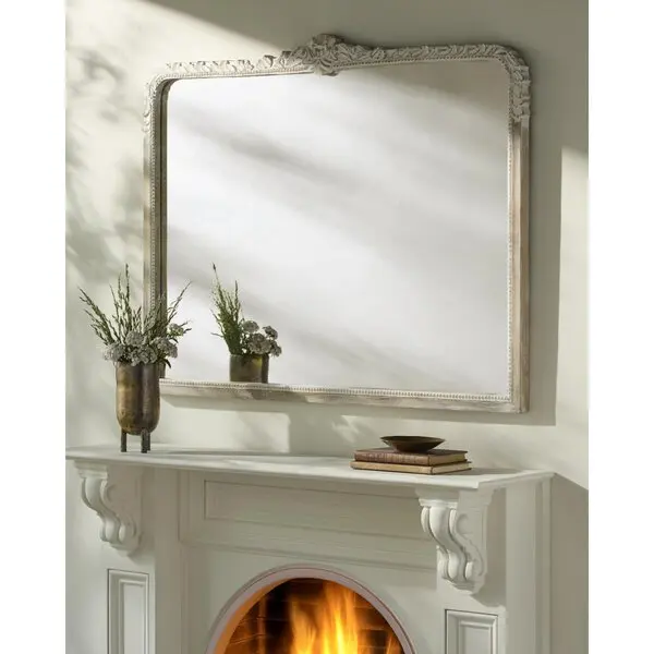 SURYA Aaliyah Mantel Mirror - White