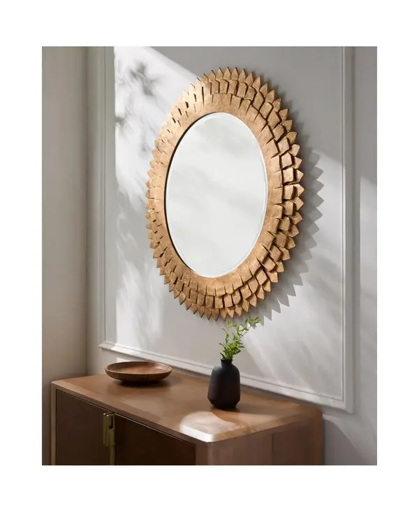 SURYA Cian Accent Mirror - Gold