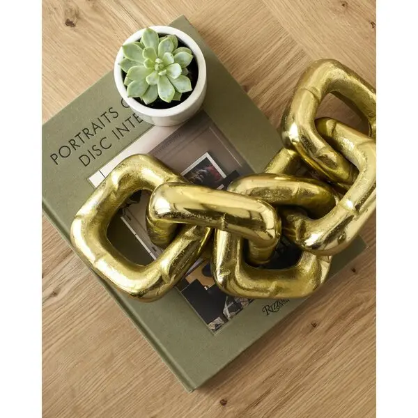 SURYA Sherman Decorative Sculpture - Brass