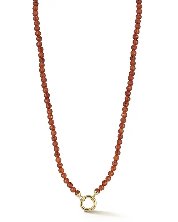 MOON & MEADOW 14k Yellow Garnet Bead Collar Necklace - Gold