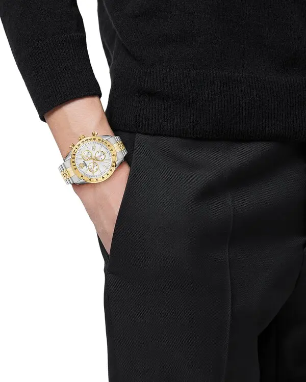 Versace Master Chronograph, 44mm - Two Tone