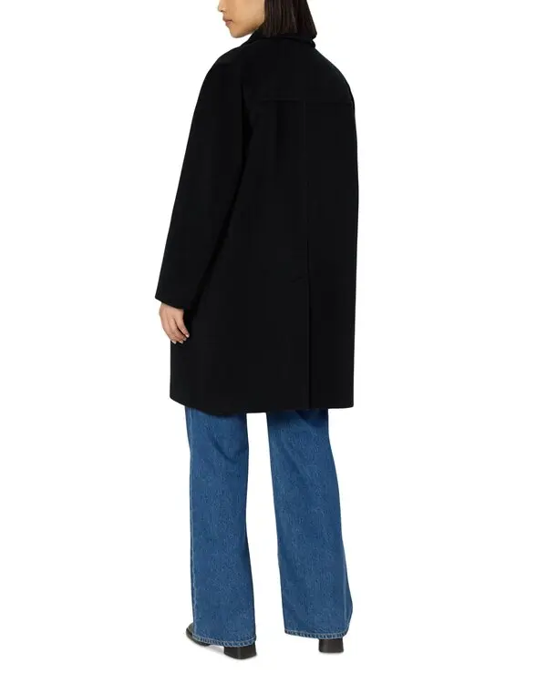 Gerard Darel Minaelle Wool Coat - Navy