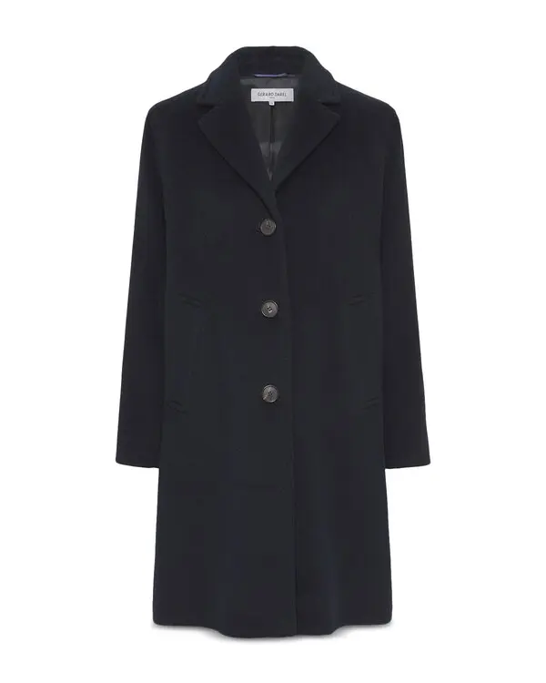 Gerard Darel Minaelle Wool Coat - Navy