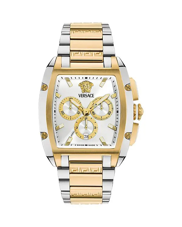 Versace Dominus Chronograph, 42mm X 50mm - Two Tone