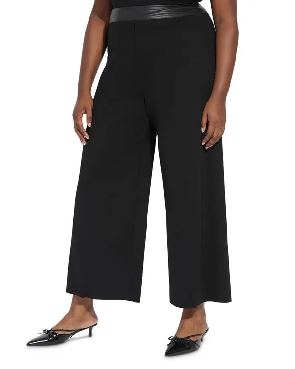 Lyssé Denver High-waist Wide-leg Ponte Pants
