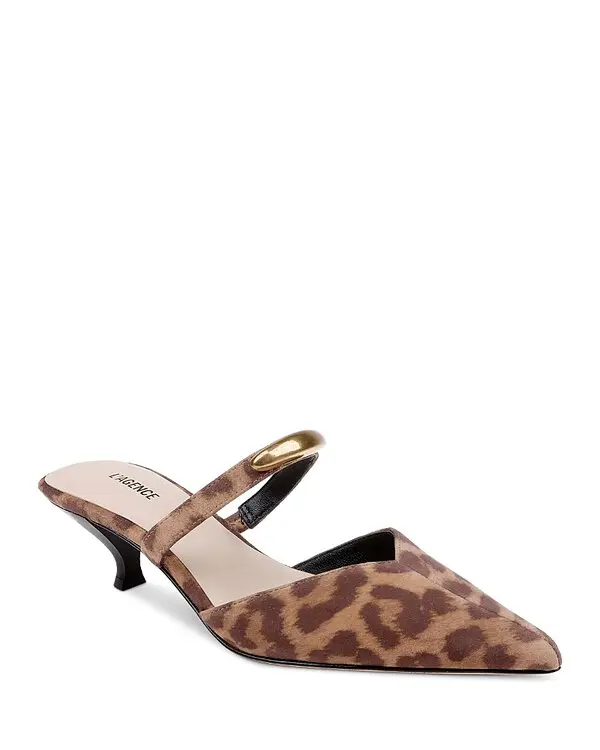 L'Agence Catania Pointed Pumps - Leopard