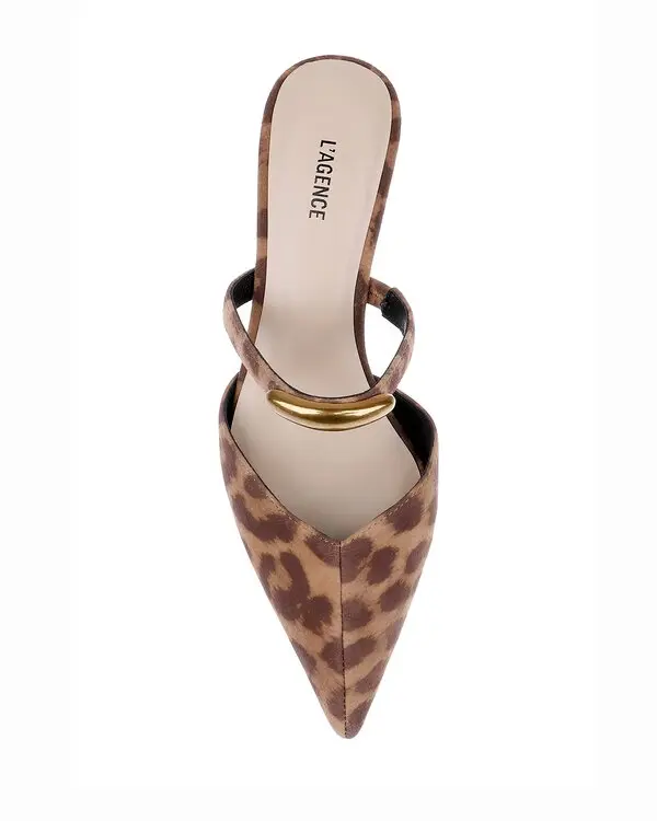 L'Agence Catania Pointed Pumps - Leopard