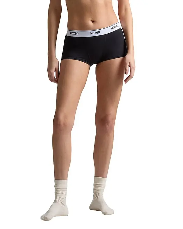 WOXER Bold Ultrasoft Boyshorts - Black .