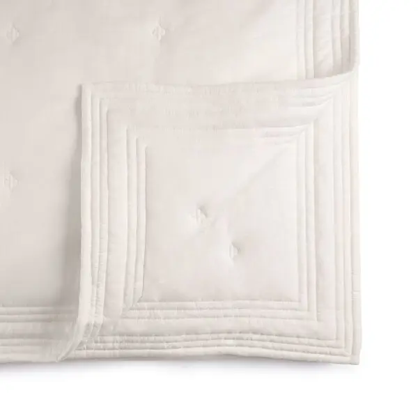 Michael Aram Tufted Quilt Coverlet, Queen - Stone