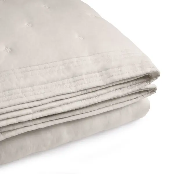 Michael Aram Tufted Quilt Coverlet, Queen - Stone