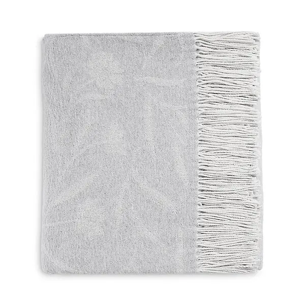 Michael Aram Wildflowers Throw Blanket, 60 X 70 - Linen And White
