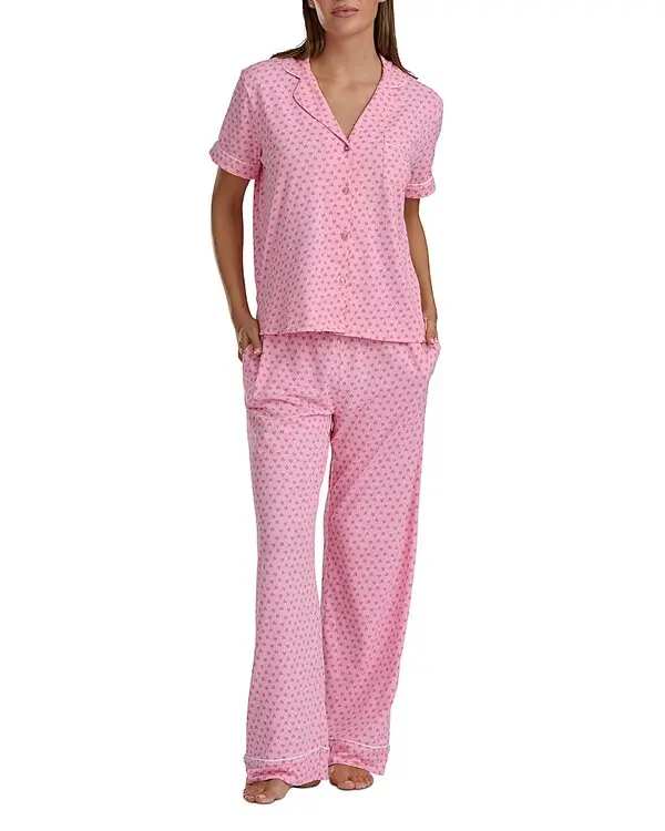 Splendid Short Sleeve Pajama Set - Heart Geo