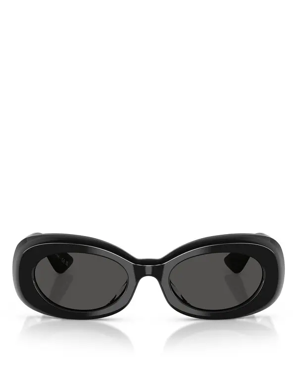 Khaite X Oliver Peoples Oval Sunglasses - Black