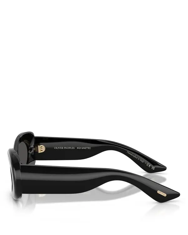 Khaite X Oliver Peoples Oval Sunglasses - Black