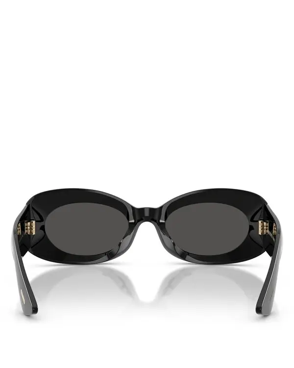 Khaite X Oliver Peoples Oval Sunglasses - Black