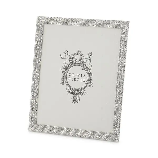 OLIVIA RIEGEL Classic Crystal Pave Frame, 8.75 X 10.75 - Silver
