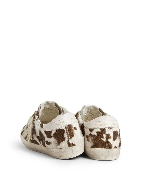 GOLDEN GOOSE Super Star Embellished Sneakers - White/brown