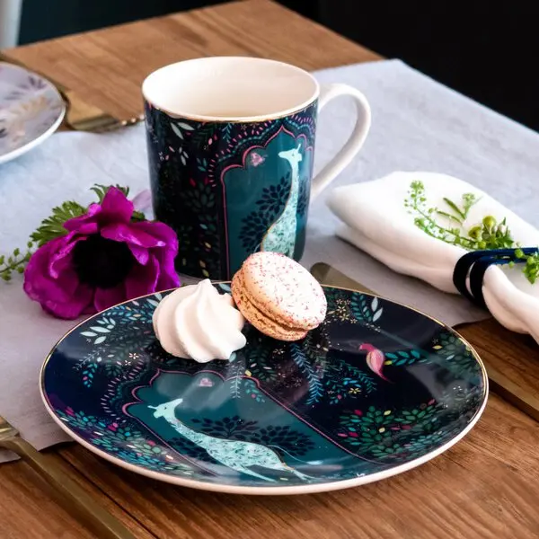 PORTMEIRION Sara Miller India Cake Plates, Set Of 4