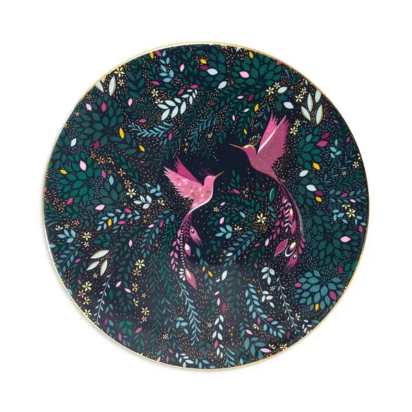 PORTMEIRION Sara Miller India Serving Plate, Hummingbird - Multi