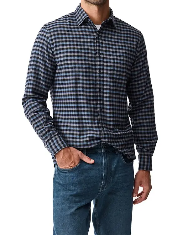 Rodd & Gunn All Day Bay Long Sleeve Sports Fit Shirt - Deep Ocean