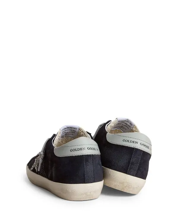 GOLDEN GOOSE Super Star Suede Sneakers - Navy Blue