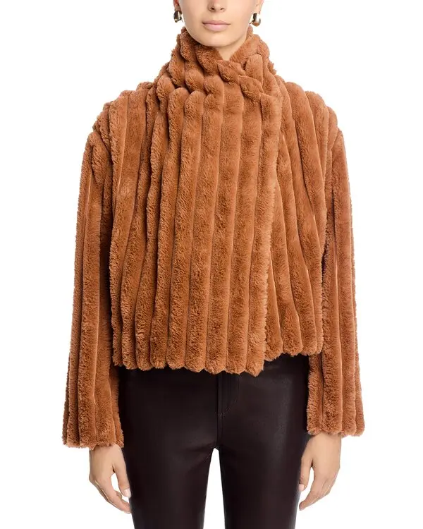 Blanknyc Quilted Faux Fur Coat