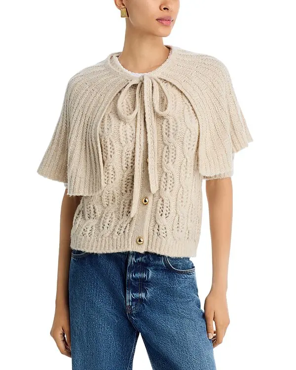 FRAME The Cape Cardigan Sweater - Fawn