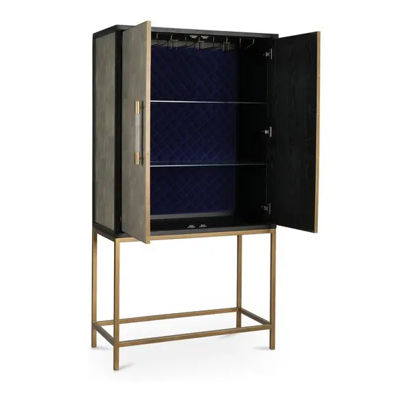 MOE'S HOME COLLECTION Mako Bar Cabinet - Grey