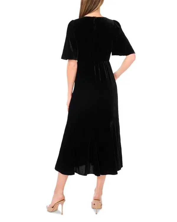 Ted Baker London Velvet Puff Sleeve Dress