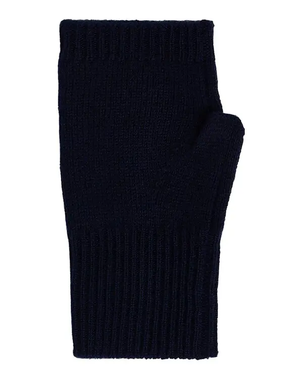 Gerard Darel Paoline Cashmere Fingerless Gloves - Navy