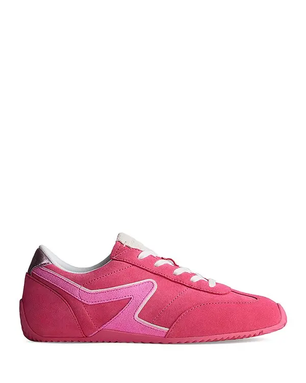 Rag & Bone Retro Runner Slim Ultra Sneakers - Hot Pink Suede