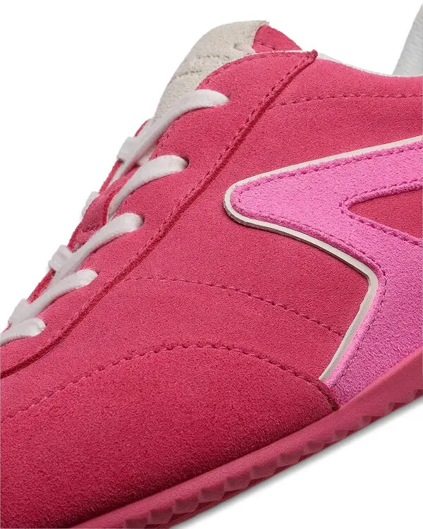 Rag & Bone Retro Runner Slim Ultra Sneakers - Hot Pink Suede