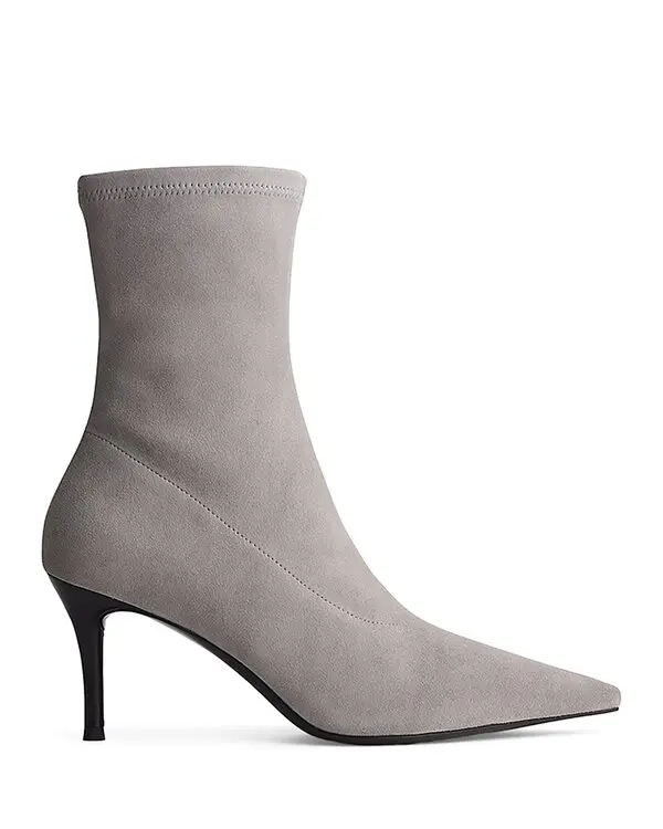 Rag & Bone Mercer Pointed Boots - Stone Suede