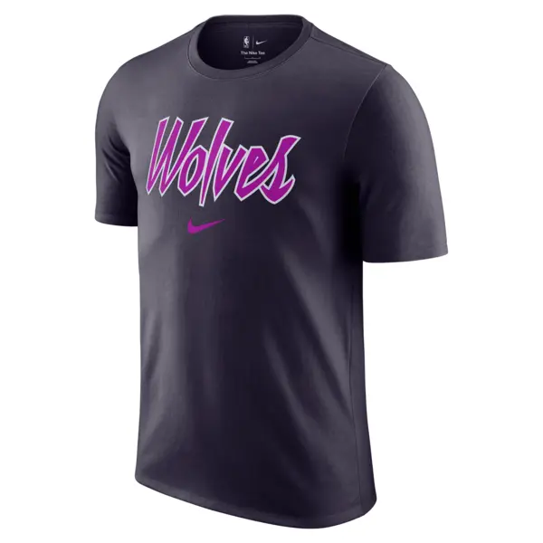 Nike Minnesota Timberwolves Essential City Edition Nba T-shirt - Purple