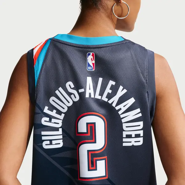 Nike Shai Gilgeous-alexander Oklahoma City Thunder City Edition Nba Swingman Jersey - Blue