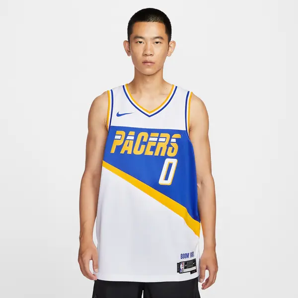 Nike Tyrese Haliburton Indiana Pacers City Edition Nba Swingman Jersey - White