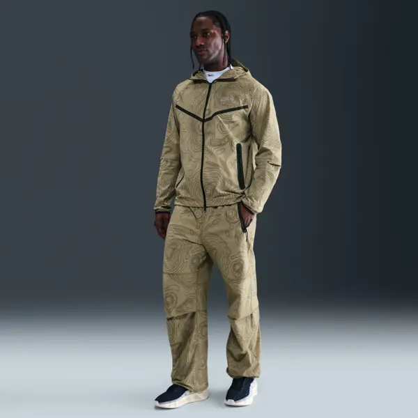Nike Tech Open-hem Woven Pants - Brown