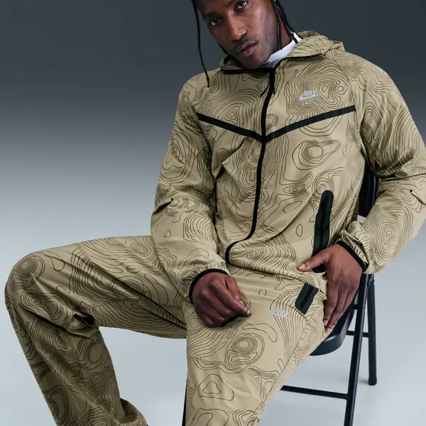 Nike Tech Open-hem Woven Pants - Brown