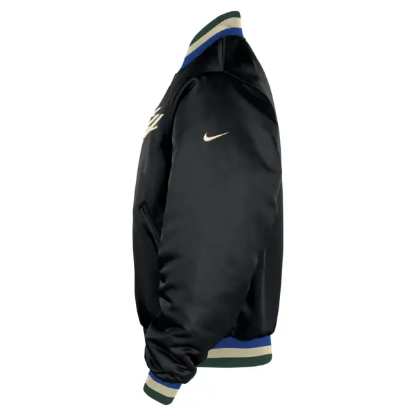 Nike Milwaukee Bucks City Edition Nba Premium Jacket - Black
