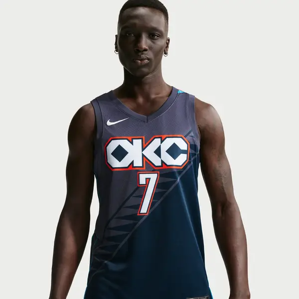 Nike Oklahoma City Thunder City Edition Nba Swingman Jersey - Blue