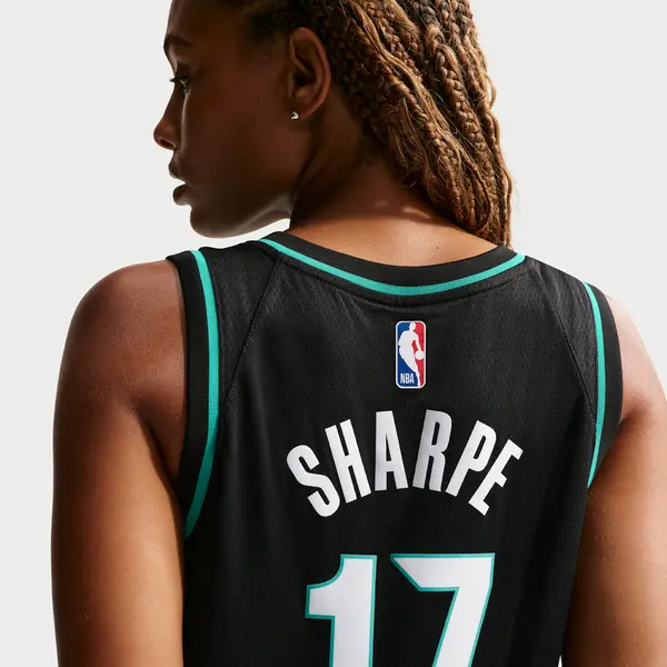 Nike Shaedon Sharpe Portland Trail Blazers City Edition Nba Swingman Jersey - Black