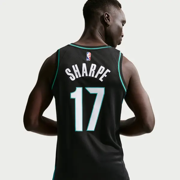 Nike Shaedon Sharpe Portland Trail Blazers City Edition Nba Swingman Jersey - Black
