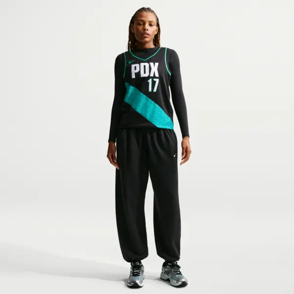Nike Shaedon Sharpe Portland Trail Blazers City Edition Nba Swingman Jersey - Black