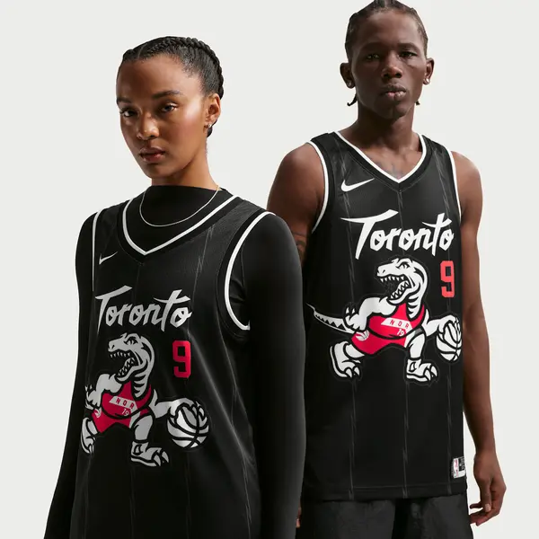 Nike Rj Barrett Toronto Raptors City Edition Nba Swingman Jersey - Black