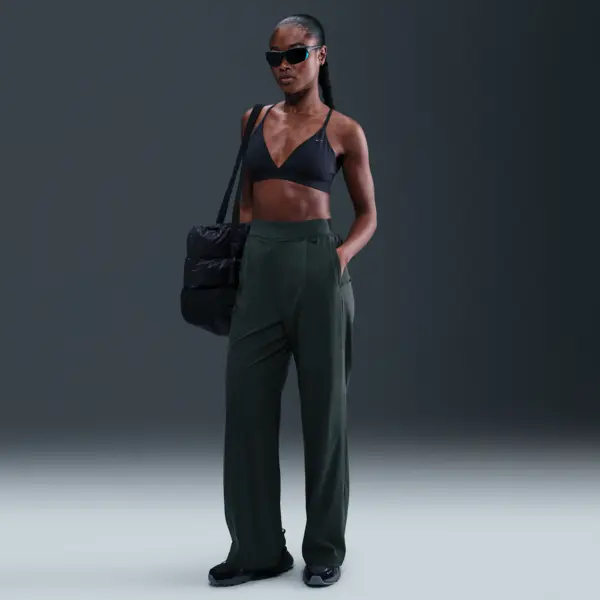Nike 24.7 Perfectstretch Dri-fit High-waisted Loose Wide-leg Pants - Green