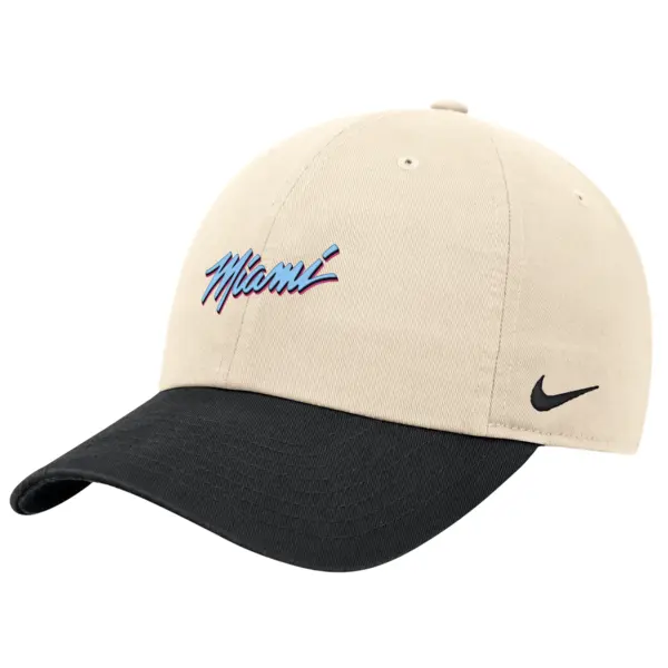 Nike Miami Heat Club City Edition Nba Cap - Brown