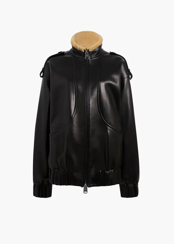 Khaite Sigi Leather Jacket - Black