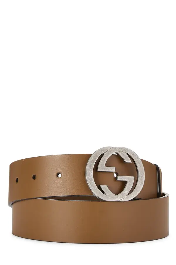 Gucci Interlocking Gg Belt - Brown