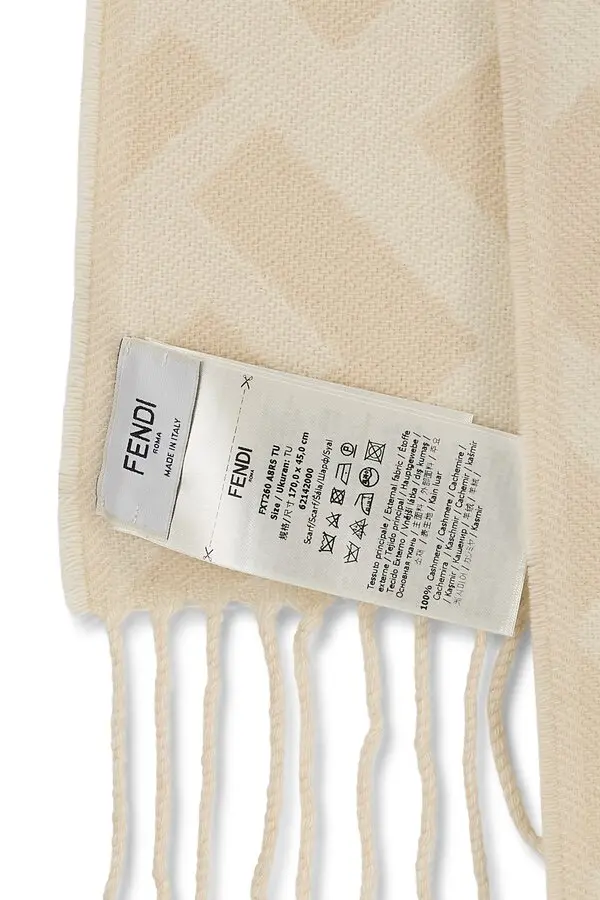 Fendi Cashmere Zucca Ff Scarf